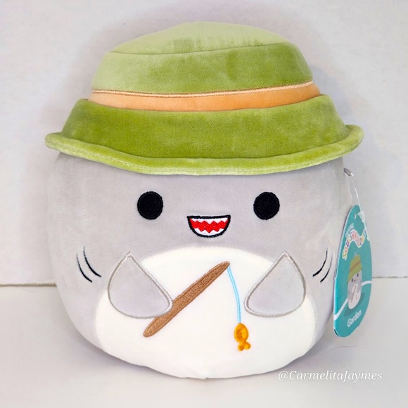 Squishmallows | Toys | Gordon Shark Bucket Hat Fishing Pole Original ...